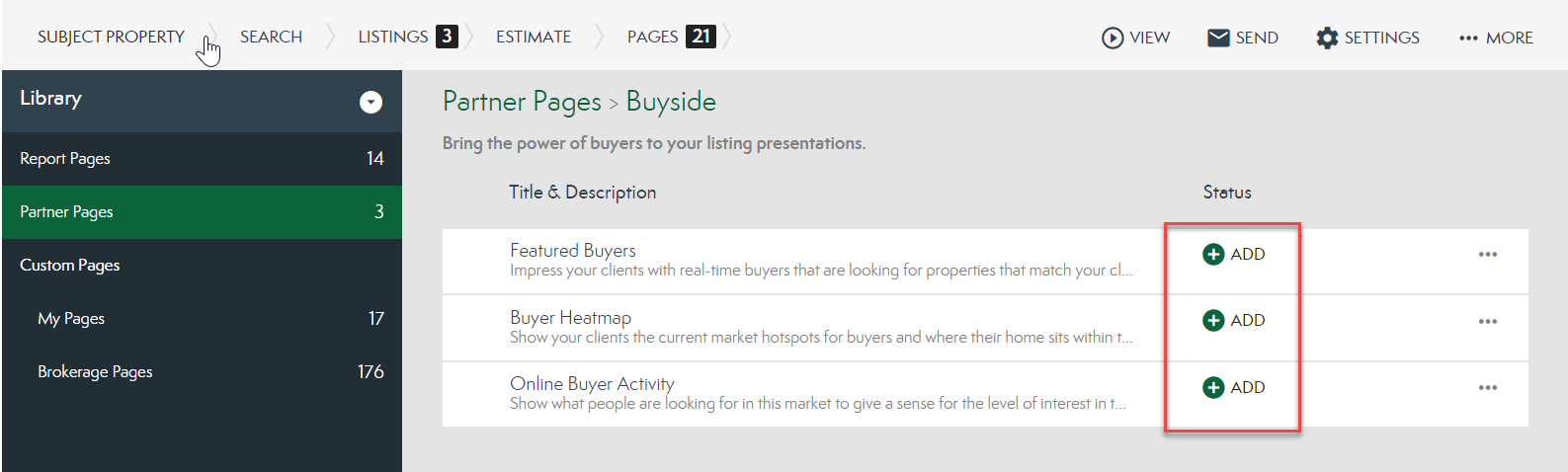 Adding Percy Formerly Known As Buyside Pages To Your Presentation